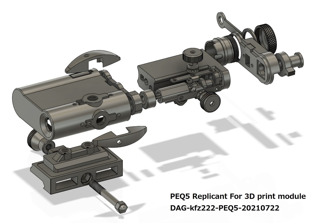 PEQ5レプリカの3Dプリンタ用 パーツリスト – DAG kfz222
